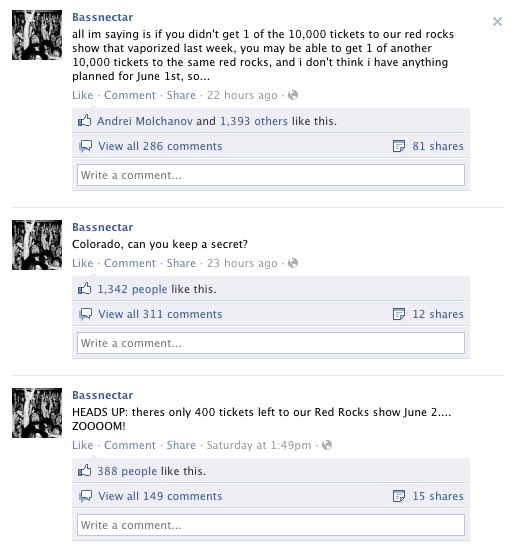 Bassnectar @ Red Rocks Sells Out; 2nd Show Added [UPDATED] - Live Music ...