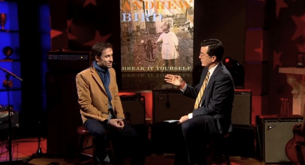 VIDEOS: Andrew Bird drops by The Colbert Report - Live Music Blog