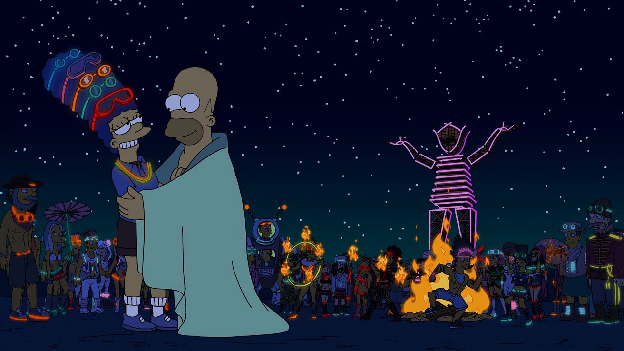 The Simpsons Are Doing a Burning Man Episode This Season - Live Music Blog