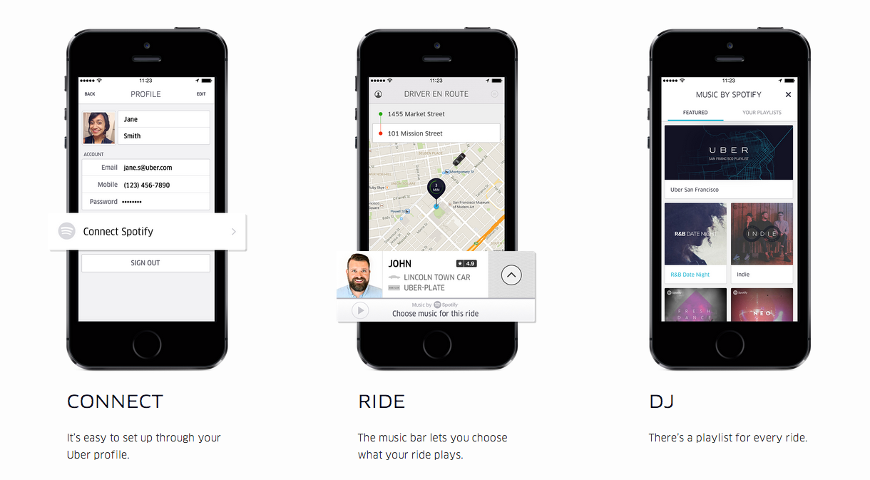 Uber and Spotify Announce Partnership [updated] - Live Music Blog