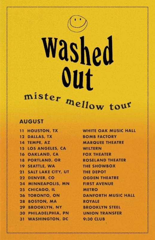 Washed Out Details 'Mister Mellow' Visual Album, 2017 Tour Dates ...