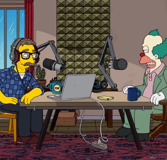 Marc Maron Makes Simpsons Appearance, Interviews Krusty the Clown ...