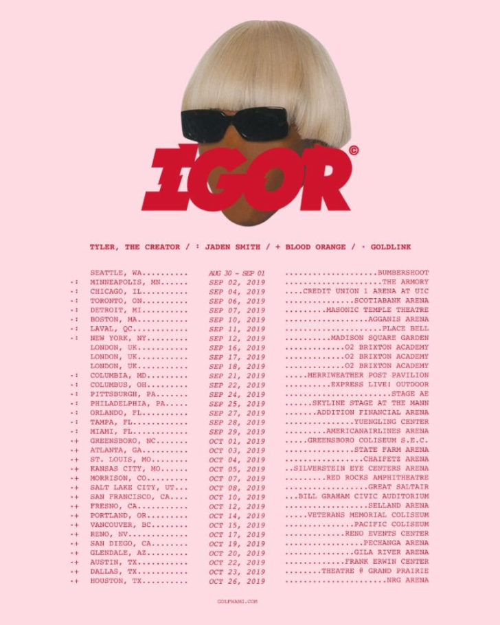 Tyler, the Creator Announces 'IGOR' 2019 Tour Dates - Live Music Blog