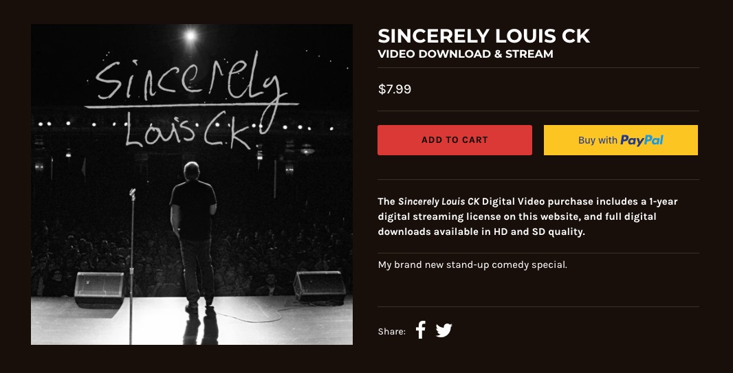 Louis C.K. Releases New Comedy Special 'Sincerely Louis CK' - Live ...