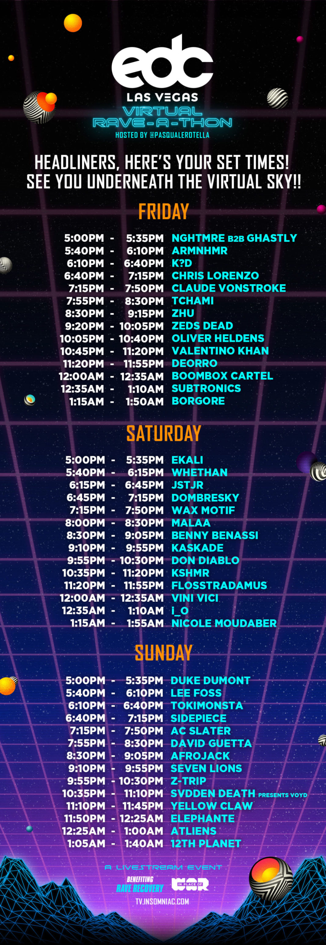 Watch Electric Daisy Carnival (EDC) Virtual Rave-A-Thon - Live Music Blog