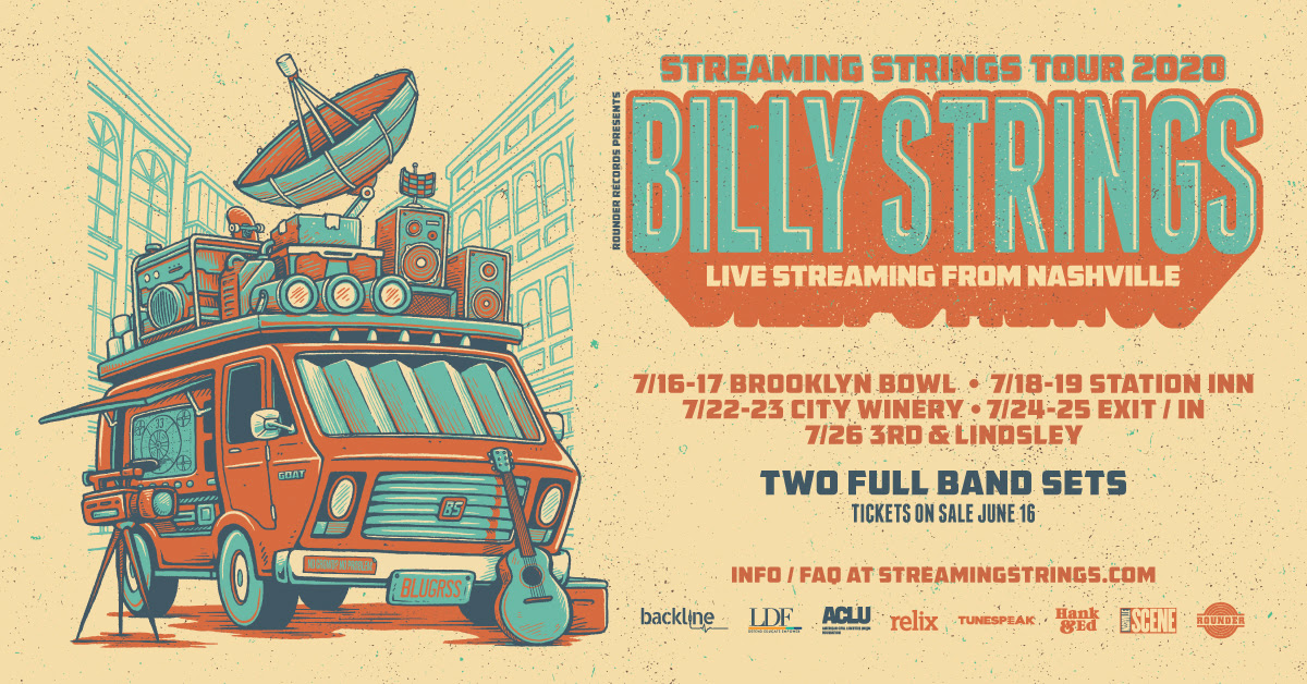 Billy Strings Announce STREAMING STRINGS 2020 TOUR - Live Music Blog