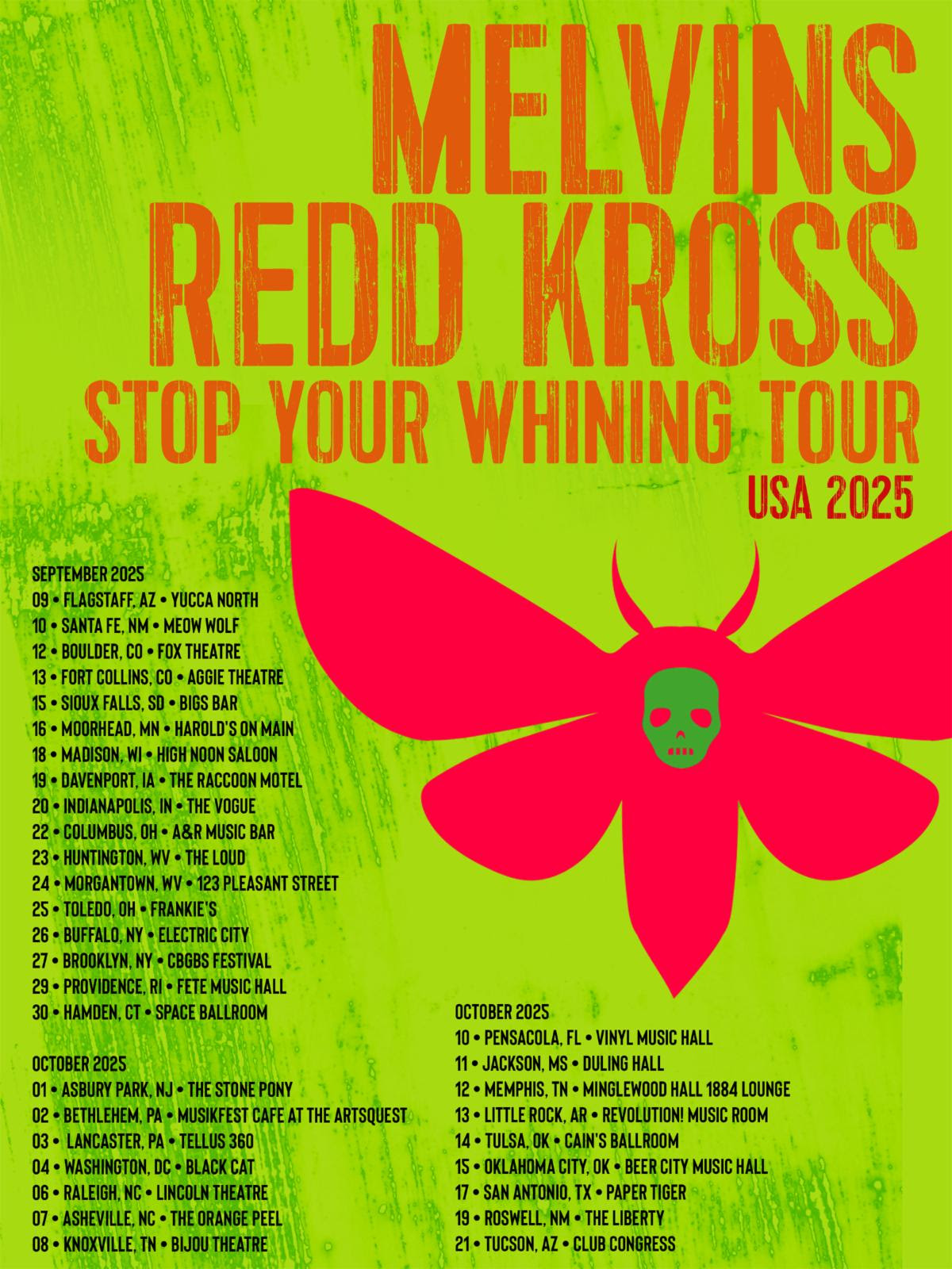 The Melvins Announce Fall U.S. “Stop Your Whining Tour” With Special ...