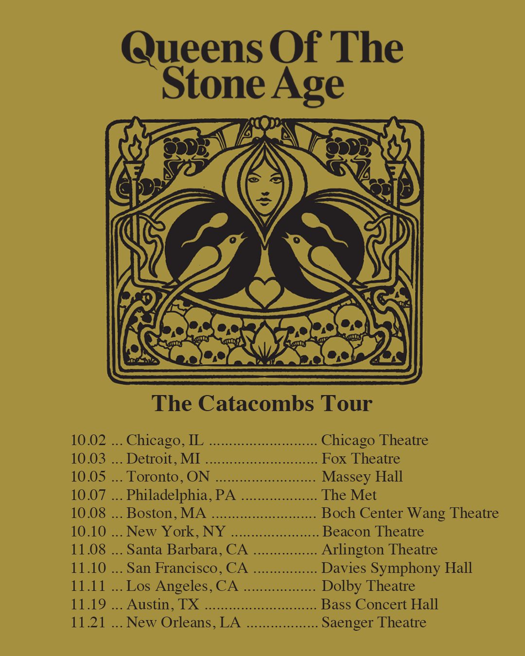 Queens Of The Stone Age Announce The Catacombs Tour - Live Music Blog