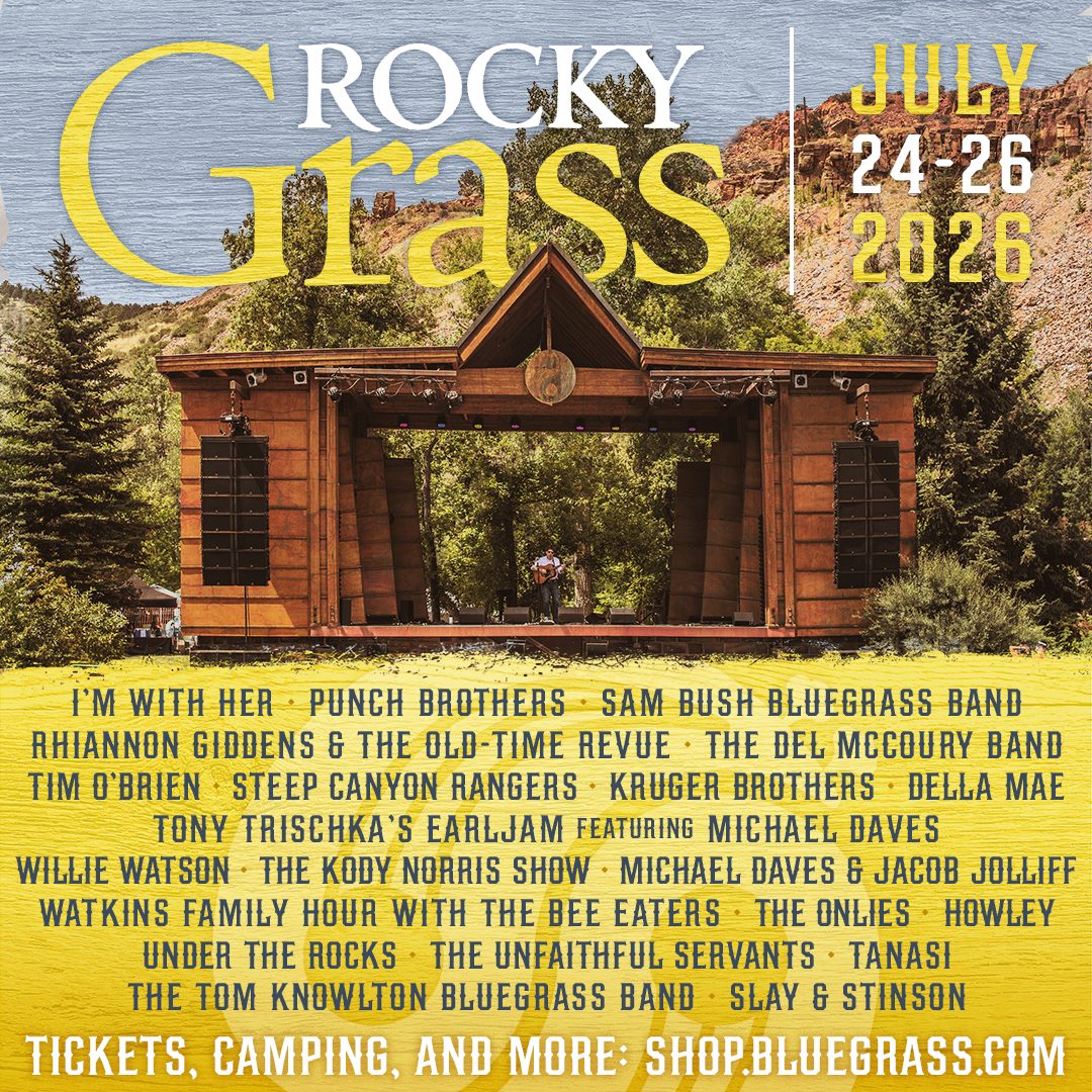 RockyGrass 2026 Lineup Announced for Colorado Festival - Live Music Blog